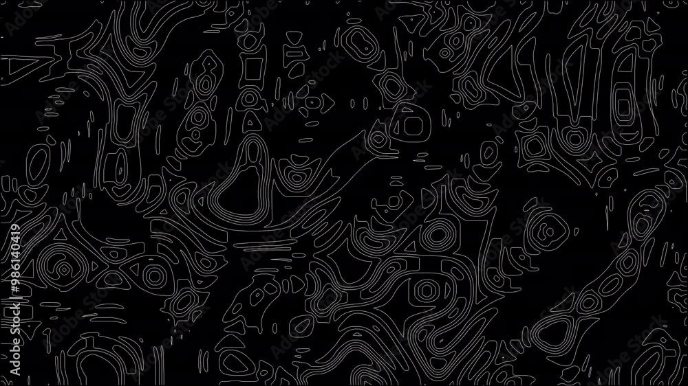 Topographic line map Overlay animation background High-Resolution ...