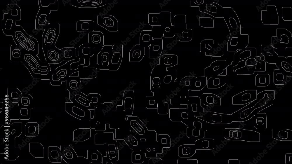 Topographic line map Overlay animation background High-Resolution ...