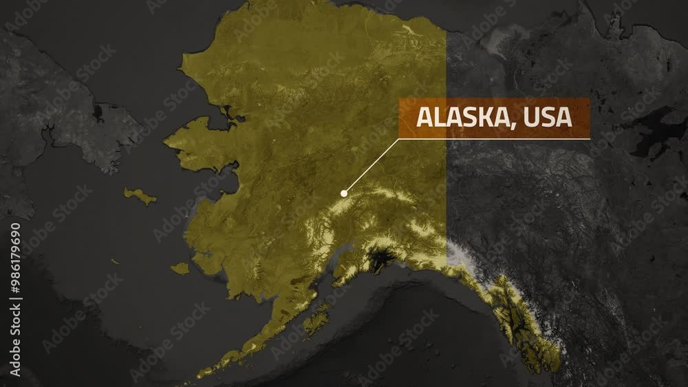 Map of Alaska, USA - Map Animation - Alaska GIS from World Map - Vox ...