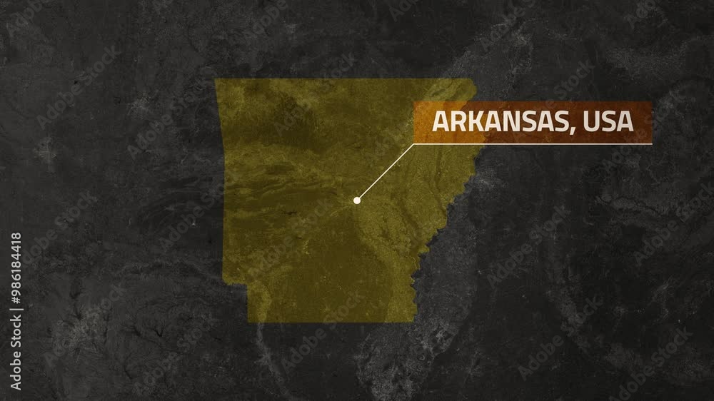 Map of Arkansas, USA - Map Animation - Arkansas GIS from World Map ...