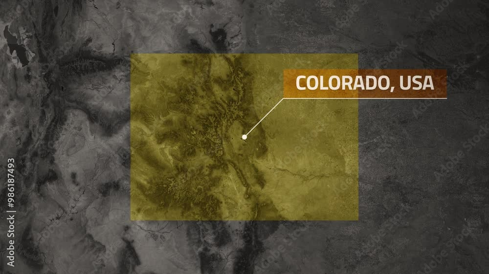 Map of Colorado, USA - Map Animation - Colorado GIS from World Map ...