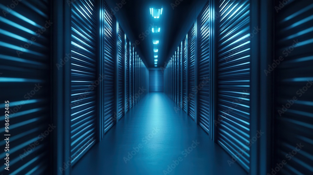 Infrared footage revealing hidden objects in a dark storage facility ...