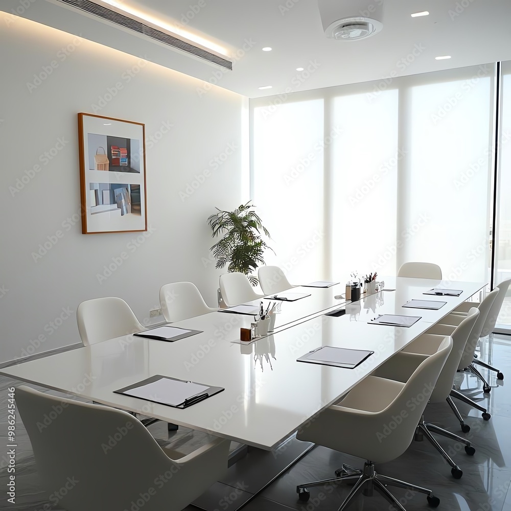 Create a modern workspace by designing an inviting conference room with ...