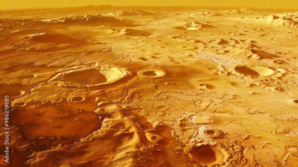 Mars, a desolate planet with rugged landscapes, features vast deserts ...