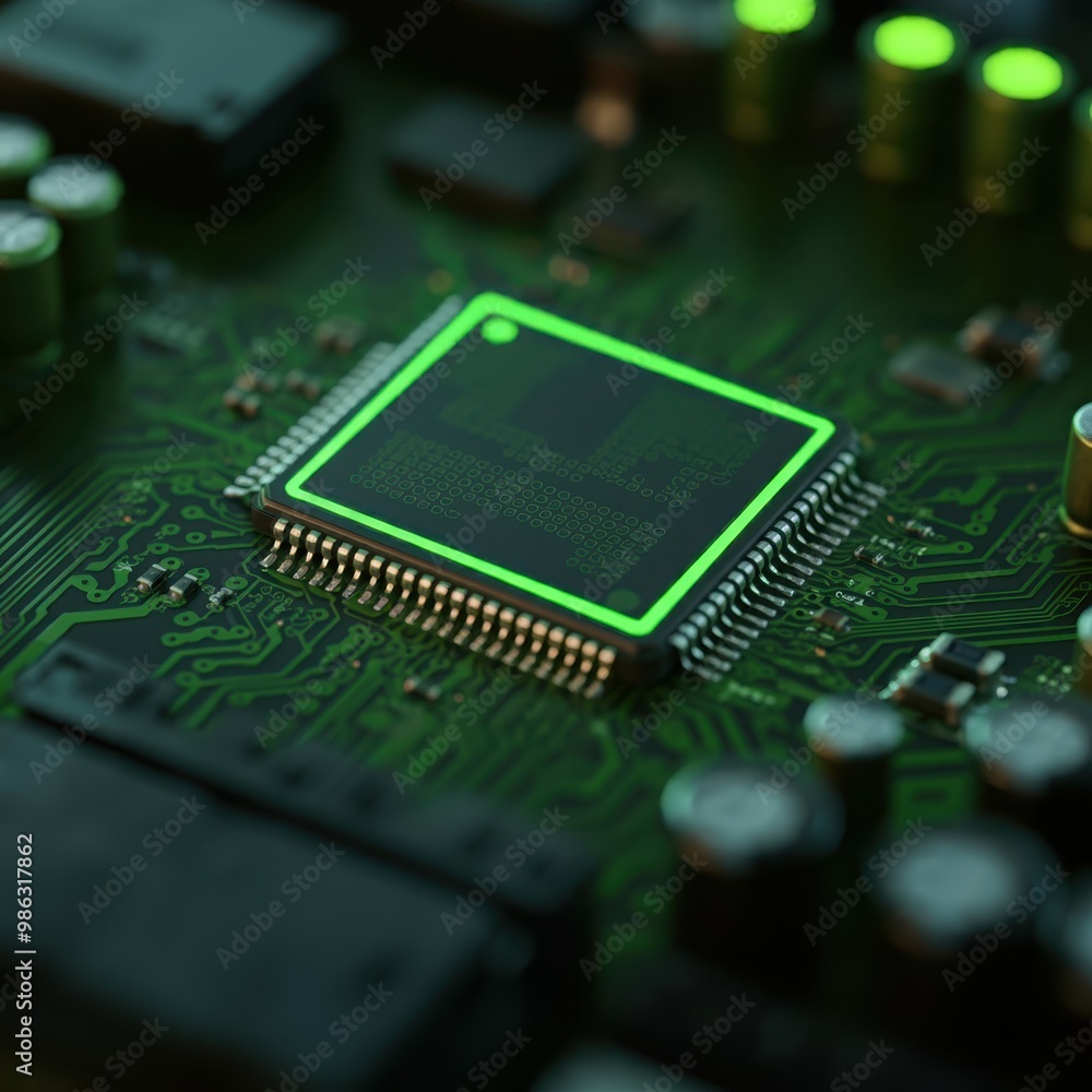 An innovative green tech concept showcasing sustainable technology ...