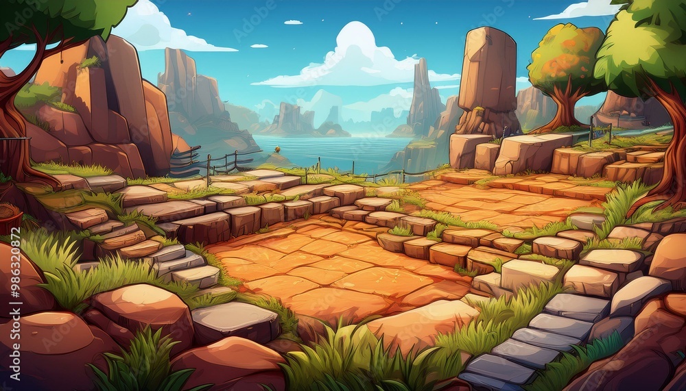 2d game scene visual elements ground cover, game setting, terrain ...