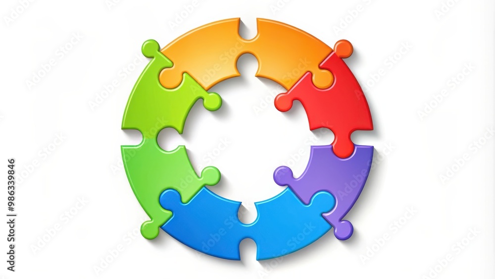 Four part jigsaw cycle diagram depicting interconnected stages of a ... Four part jigsaw cycle diagram depicting interconnected stages of a ...