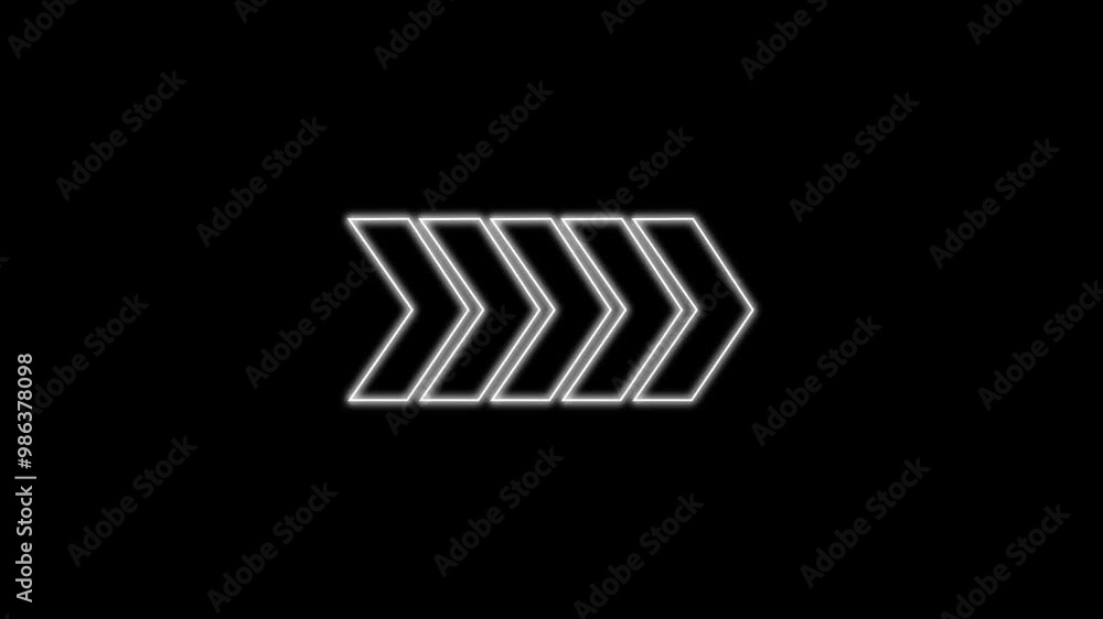 Animated arrows for the overlay video layer.arrow loading bar ...