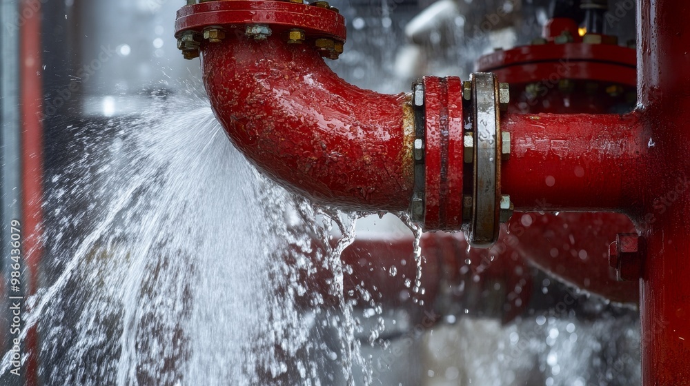 Industrial Fire Pump System Malfunction - Pipe Leak with No Workers ...