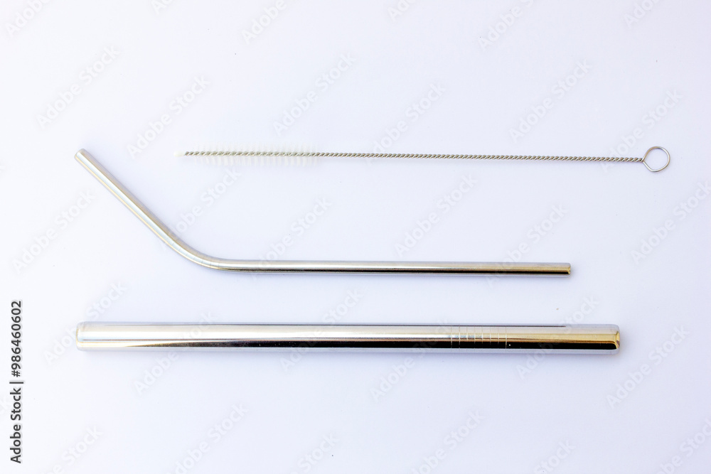 Stainless steel straws are reusable drinking utensils designed as an ...