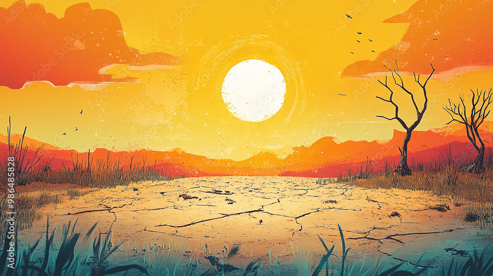 World Day Against Drought: Visual representation of climate change ...