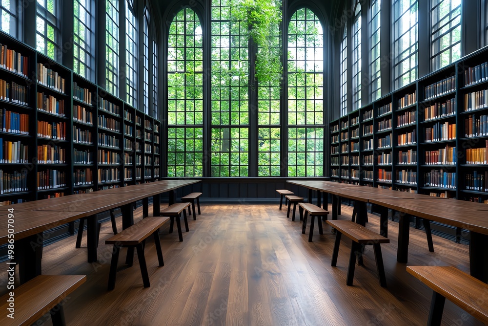 Dark Academia aesthetic inspires cozy study sessions in dimly lit libraries Stock Illustration ...