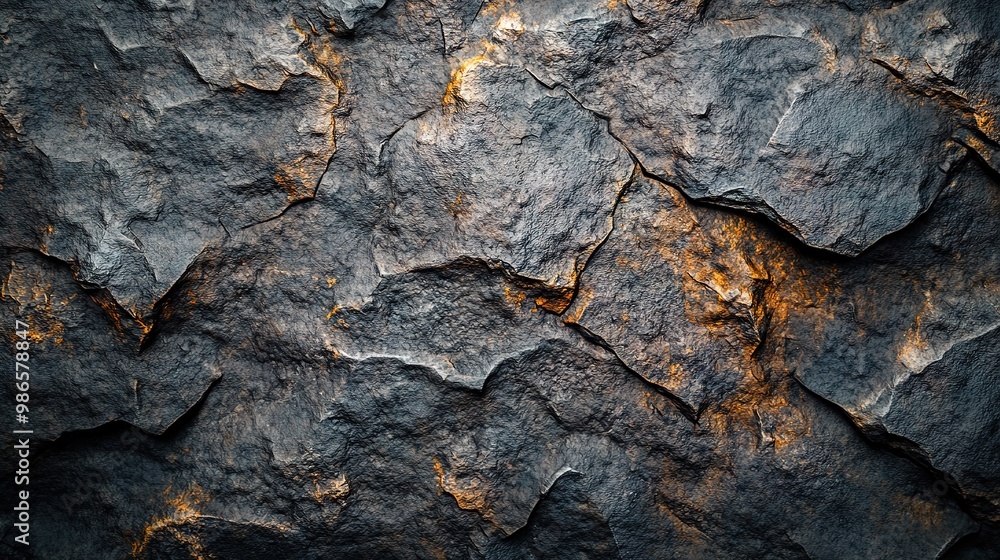 Detailed stone texture background with deep shadows and rich textures ...