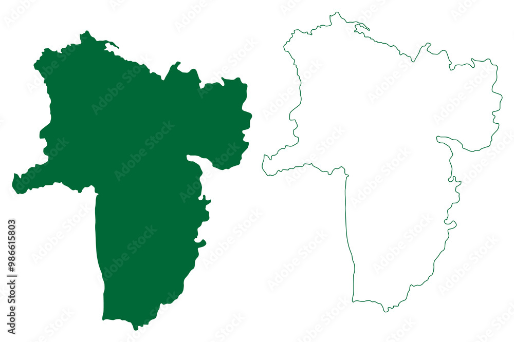 Pakur district (Jharkhand State, Republic of India, Santhal Pargana ...