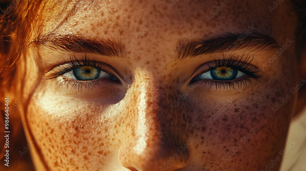 Freckled skin texture a natural sunkissed look highlighting the beauty ...