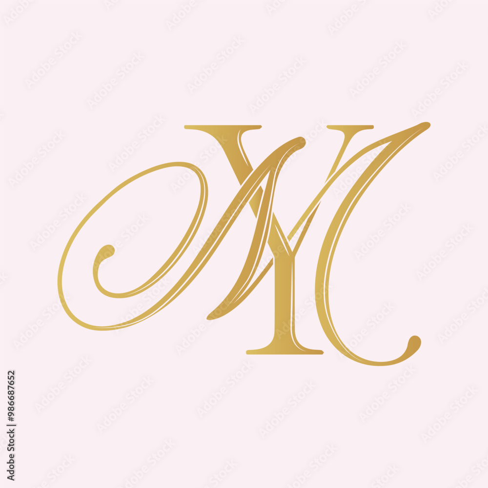 MY,YM, logo MY, Letter MY, monogram MY, vector, logo, Wedding Monogram ...