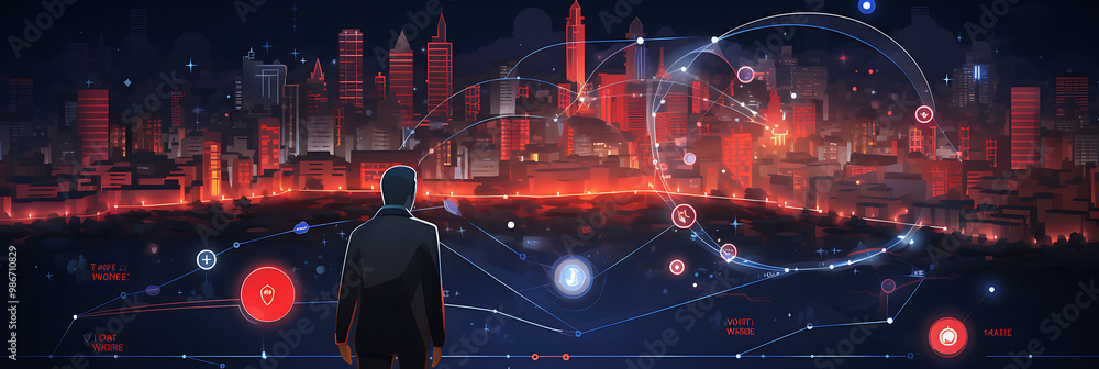 Ai threat detection for public safety visualized in an infographic ...