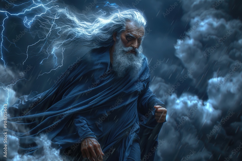 Mighty Ruler: Zeus, Greek god of heavens, thunder and lightning, ruler ...