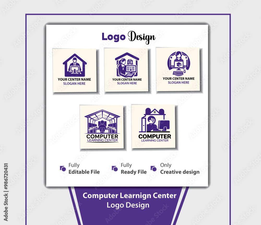 Computer Learnign Academy Logo design with Creative Ideas, Creative and ...