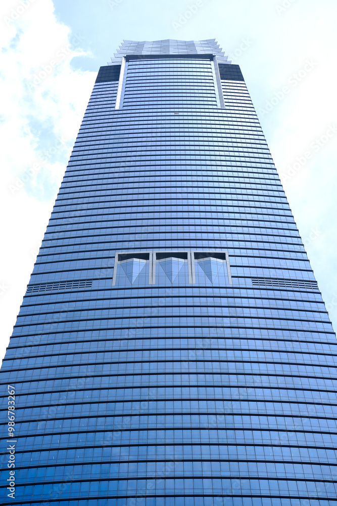 "Kuala Lumpur, Malaysia- September 16th, 2024: A low angle picture of ...