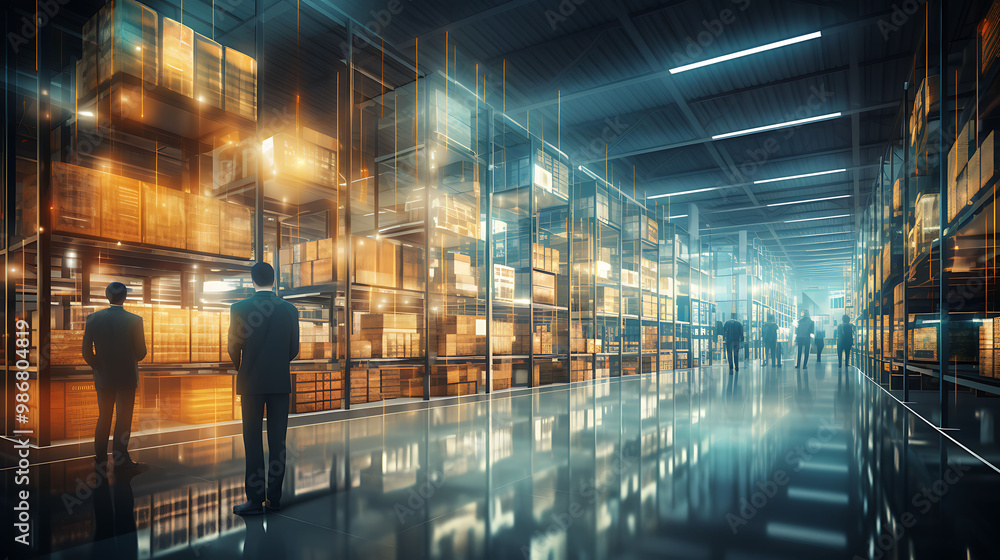 Retail supply chain optimization retail technology with AI visualized ...