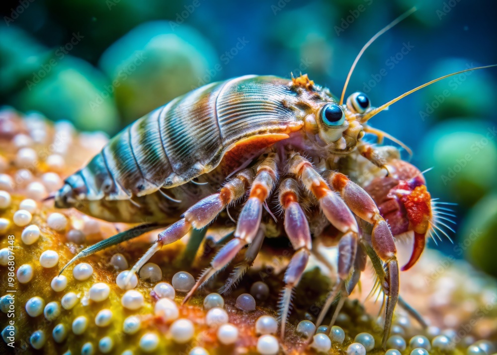Photo & Art Print Symbiotic crustaceans absorb nutrients from the skin ...