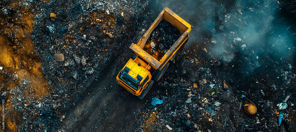 Smart landfill management AI in waste management where artificial ...
