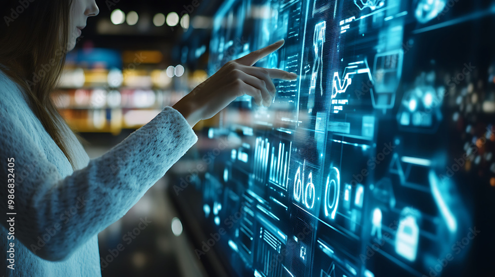 Future of smart retail solutions in retail technology visualized in a ...