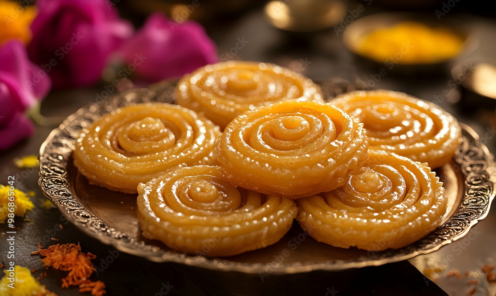 Diwali sweets jalebi Jhangiri Gujiya peda jndian Sweet dessert mithai ...