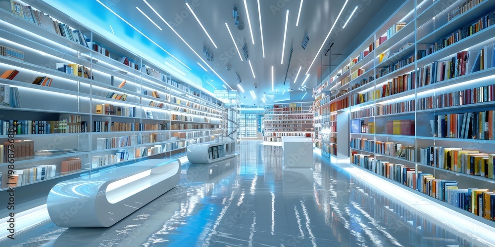 Interactive digital library with a diverse selection of e-books ...