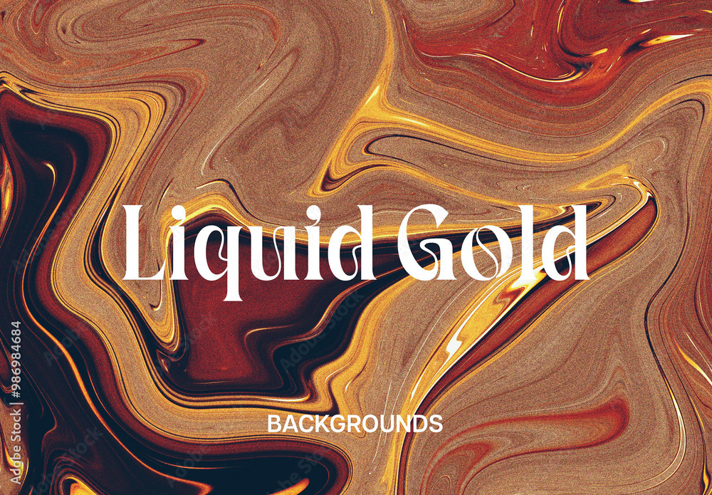 Liquid Gold Backgrounds Mockup Stock Template | Adobe Stock