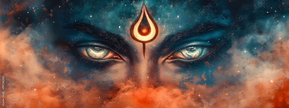Cosmic Third Eye of Shiva Symbolic Representation of Wisdom and ...