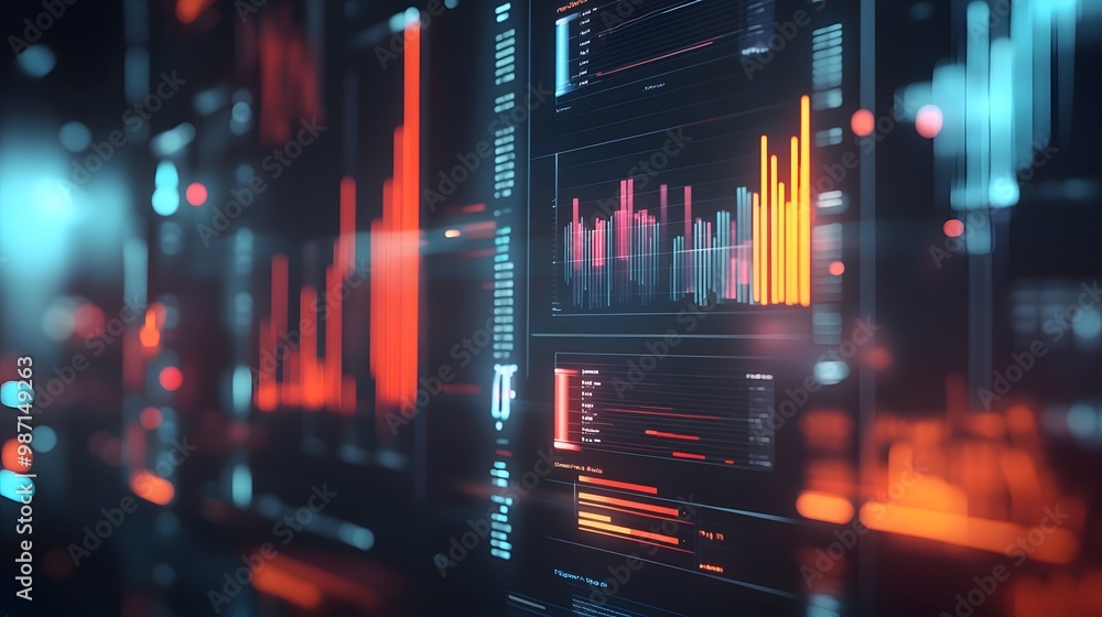Comparative Metrics: A sleek, high-tech comparison scene showing side ...