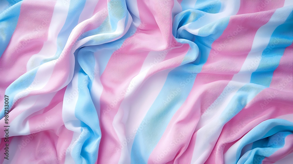 The transgender pride flag fabric texture, vibrant and full of meaning ...