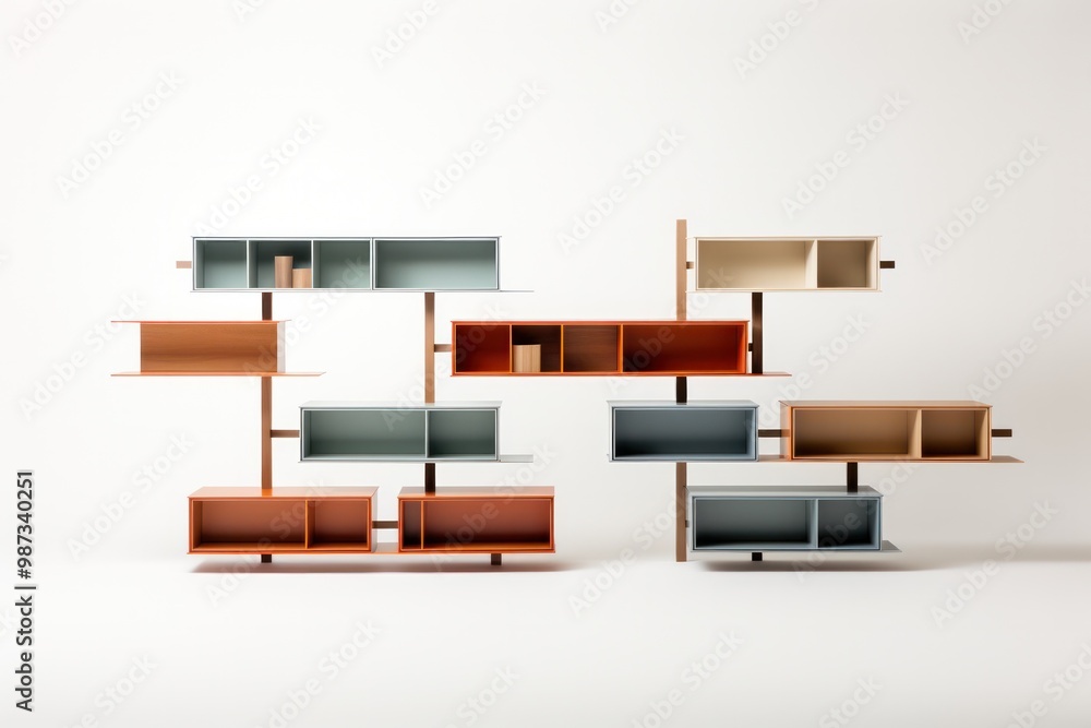 A customizable modular shelf system that adapts to various storage ...