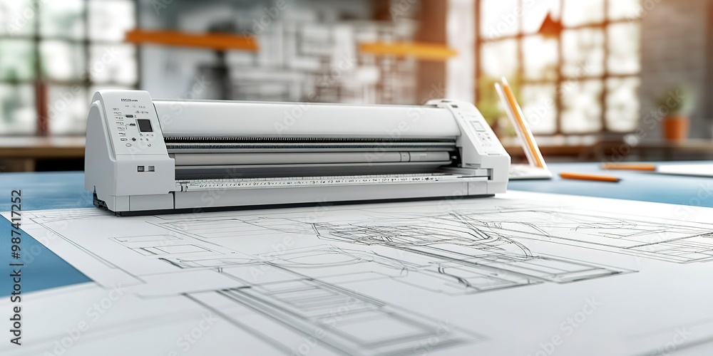 Draw technical drawings with this wide banner featuring a professional ...