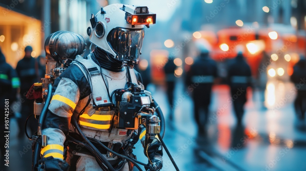 AI-powered robots assisting fire departments in disaster areas ...