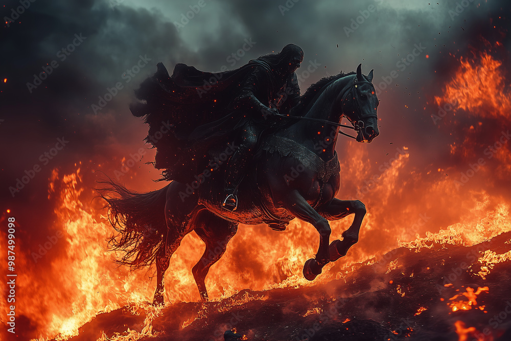 Headless Horseman Concept: A dramatic scene featuring the iconic ...