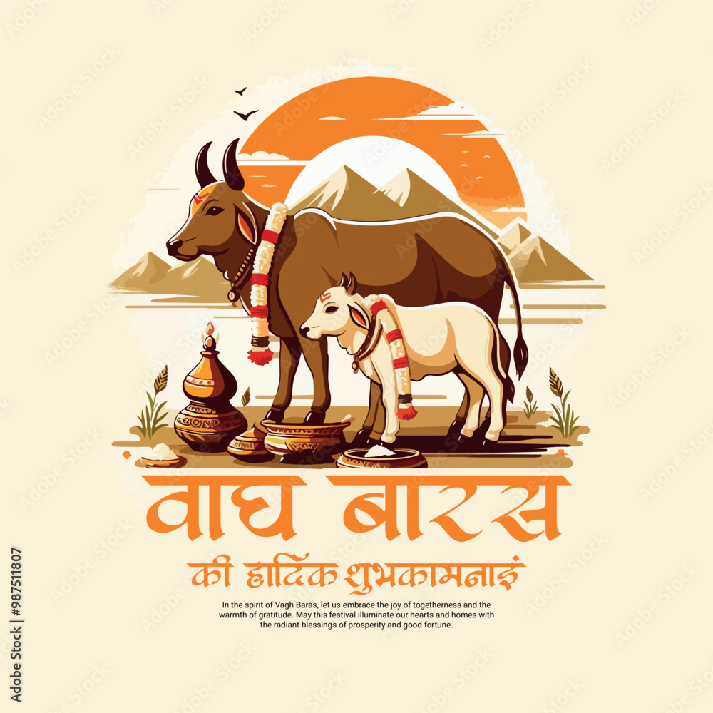 Vagh Baras and Govatsa Dwadashi with Guru Dwadashi Diwali celebration ...