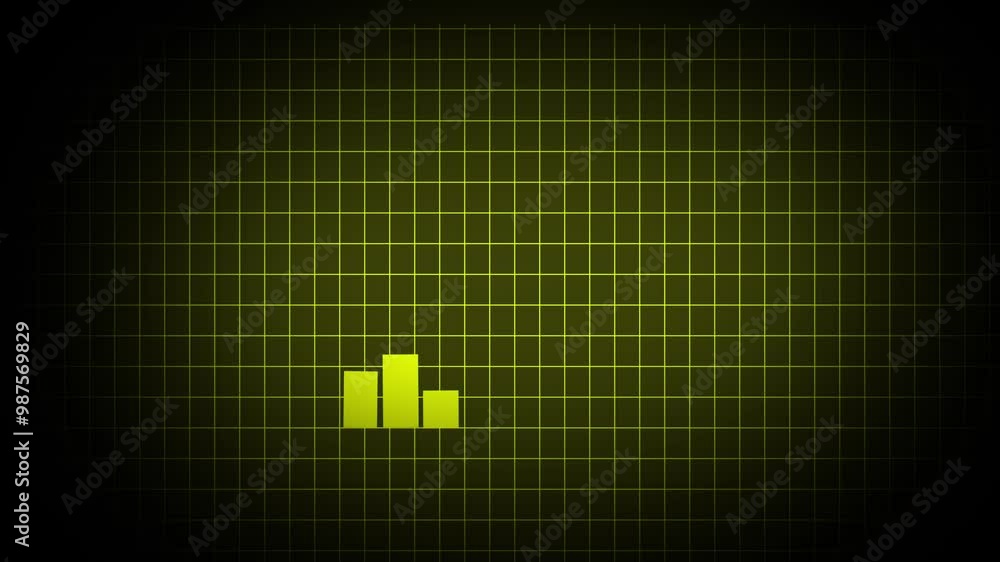 Bar graph chart with arrows axis. Grow chart business concept. Chart ...