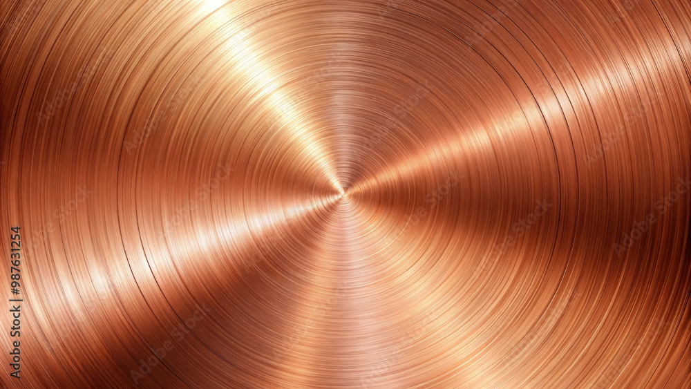 stunning rose gold metal texture with smooth, circular pattern that ...