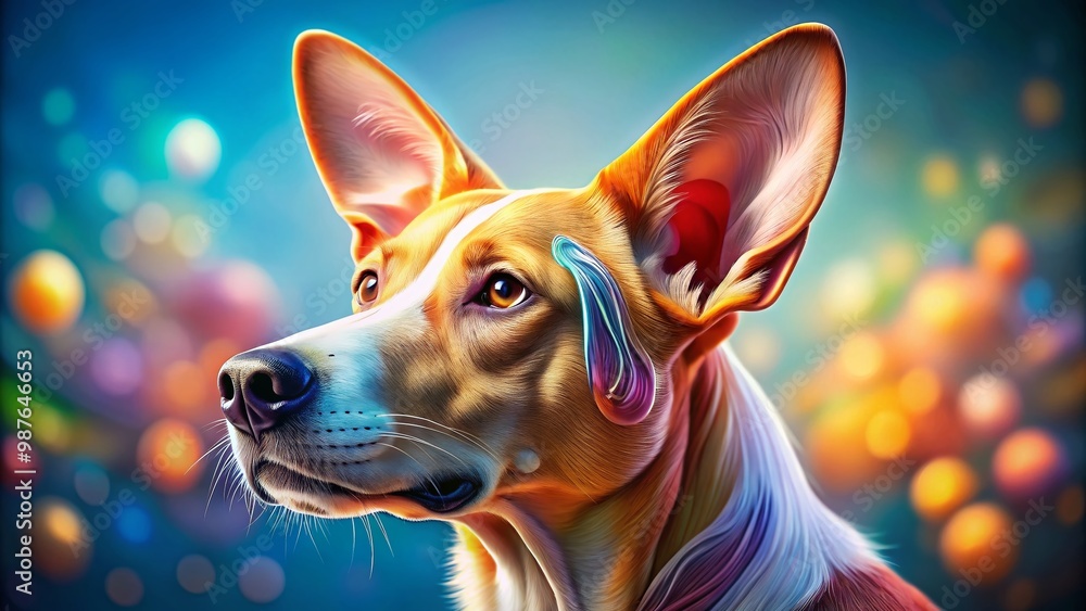 Detailed Diagram of Dog Ear Anatomy for Educational Purposes and ...