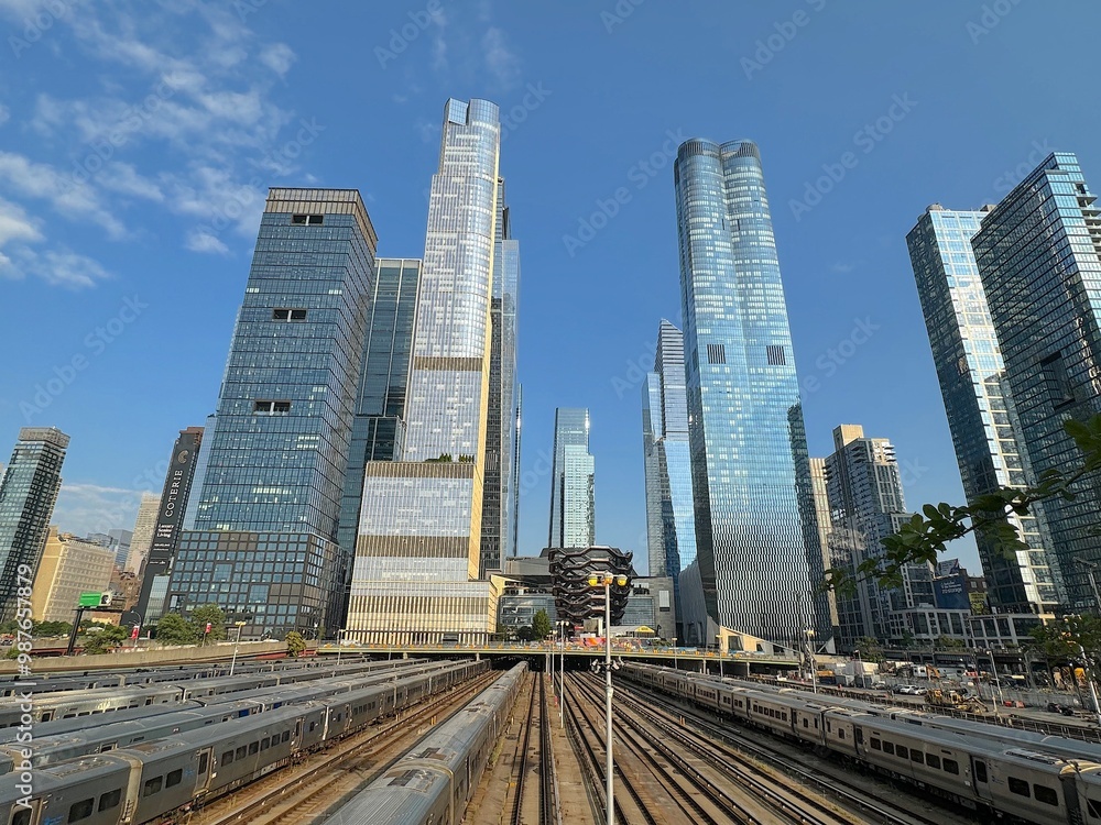 Hudson Yards mixed-use building complex form West side rail yard ...