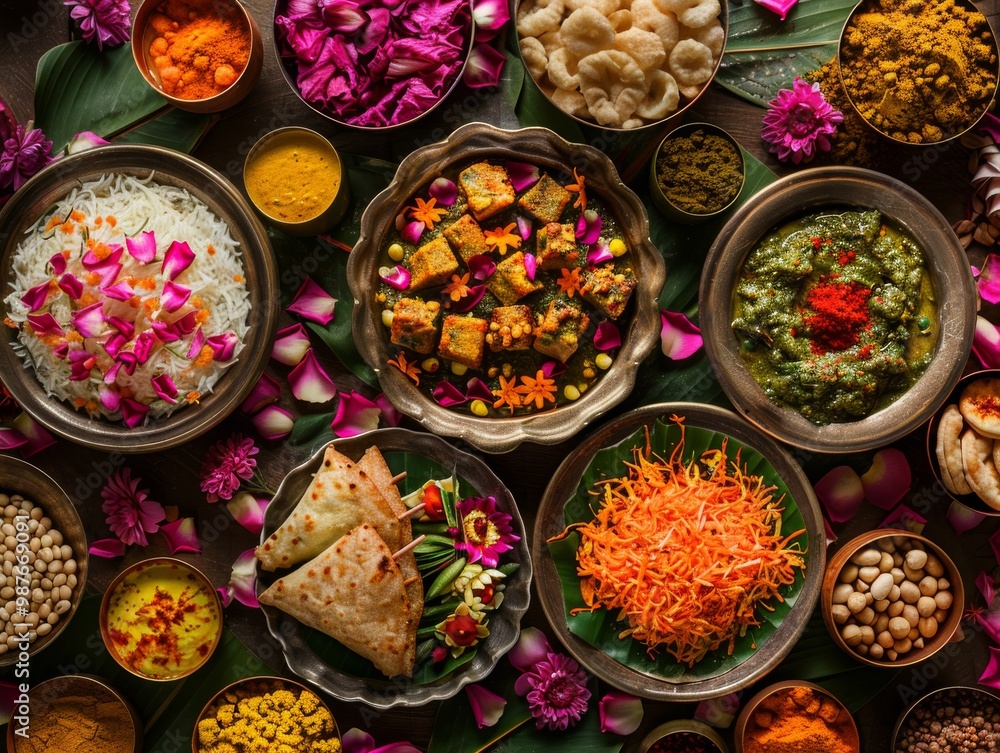 banner background of Navratri Day, [An artistic representation of a ...