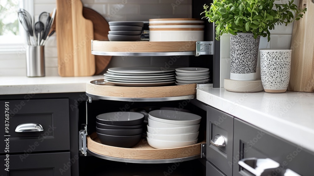 Kitchen access mechanism Magic corner for Blind Corner Cabinets ...