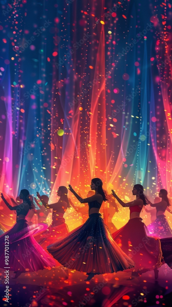 banner background of Navratri Day, a vibrant portrayal of a traditional ...