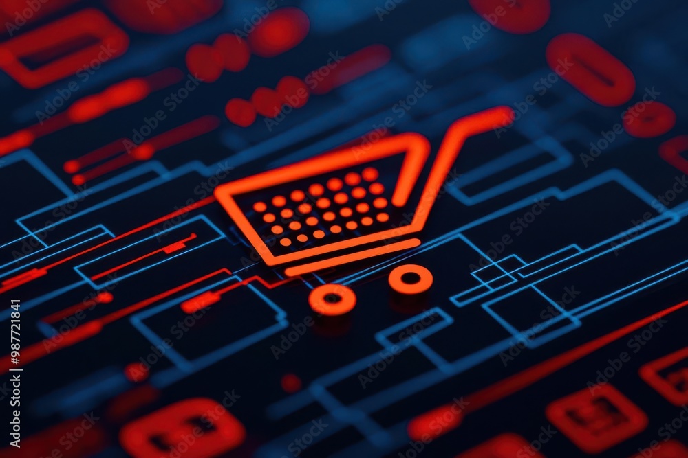 Creative shot of a digital interface showing a heatmap of customer ...