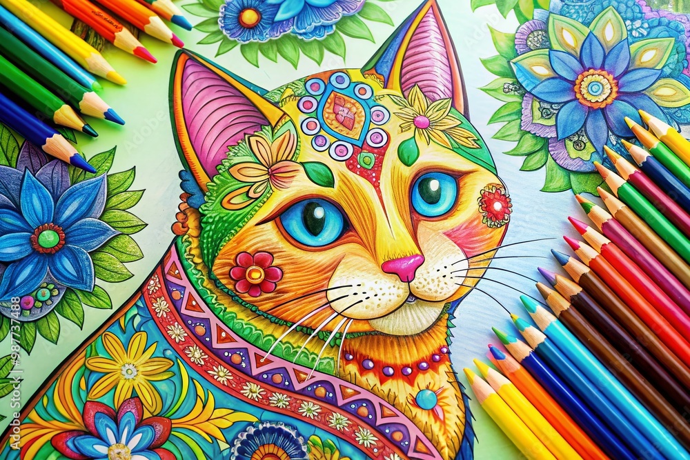 Printable Cat Coloring Pages for Kids and Adults - Fun and Creative ...