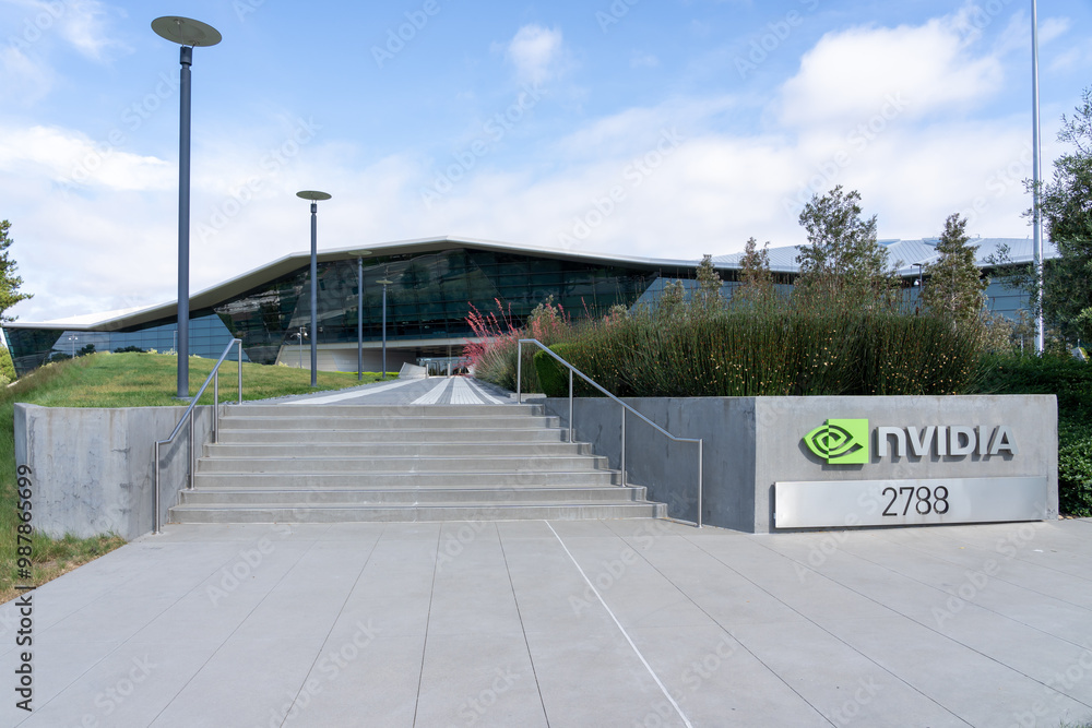 Nvidia headquarters in Santa Clara, California, USA - June 11, 2023 ...