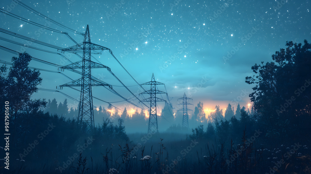 Overhead Electricity Transmission Lines with 3D Digital Visualization ...